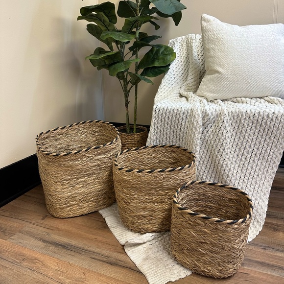 Target | Accents | Woven Stackable Baskets Set Of 3 | Poshmark